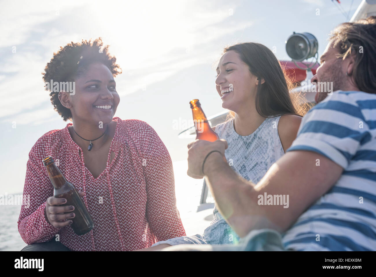 Drinking beer on a boat hi-res stock photography and images - Alamy