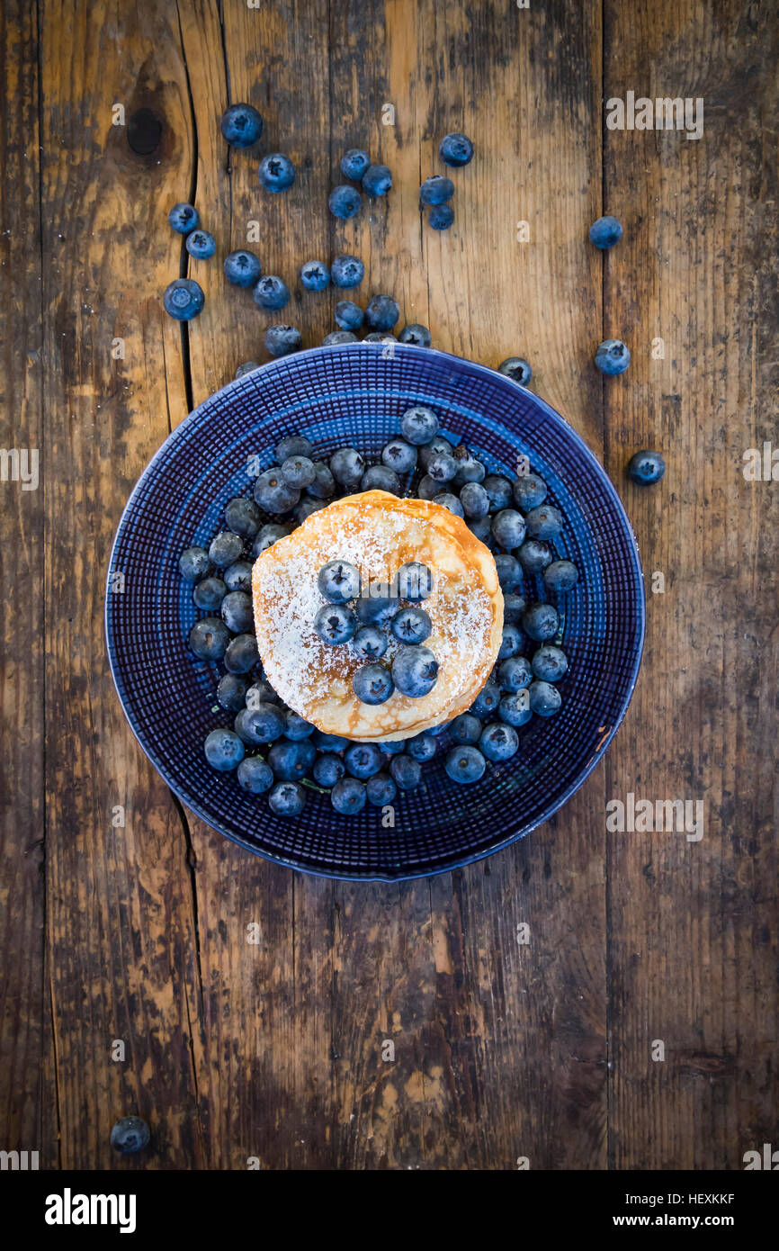 Overhead shot plate pancakes hi-res stock photography and images - Alamy