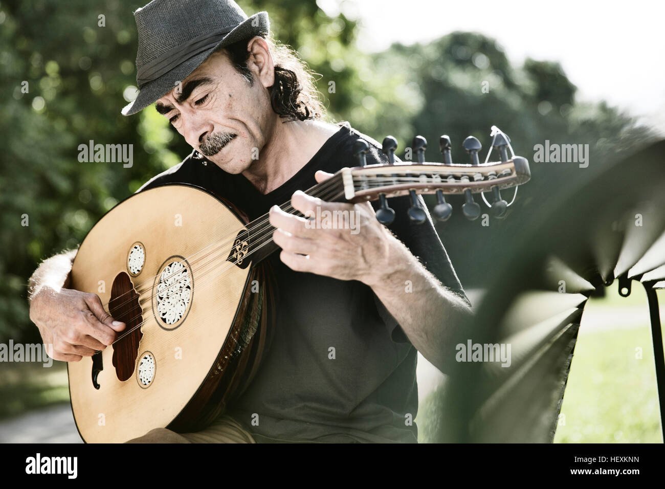 Man playing lute hi-res stock photography and images - Alamy