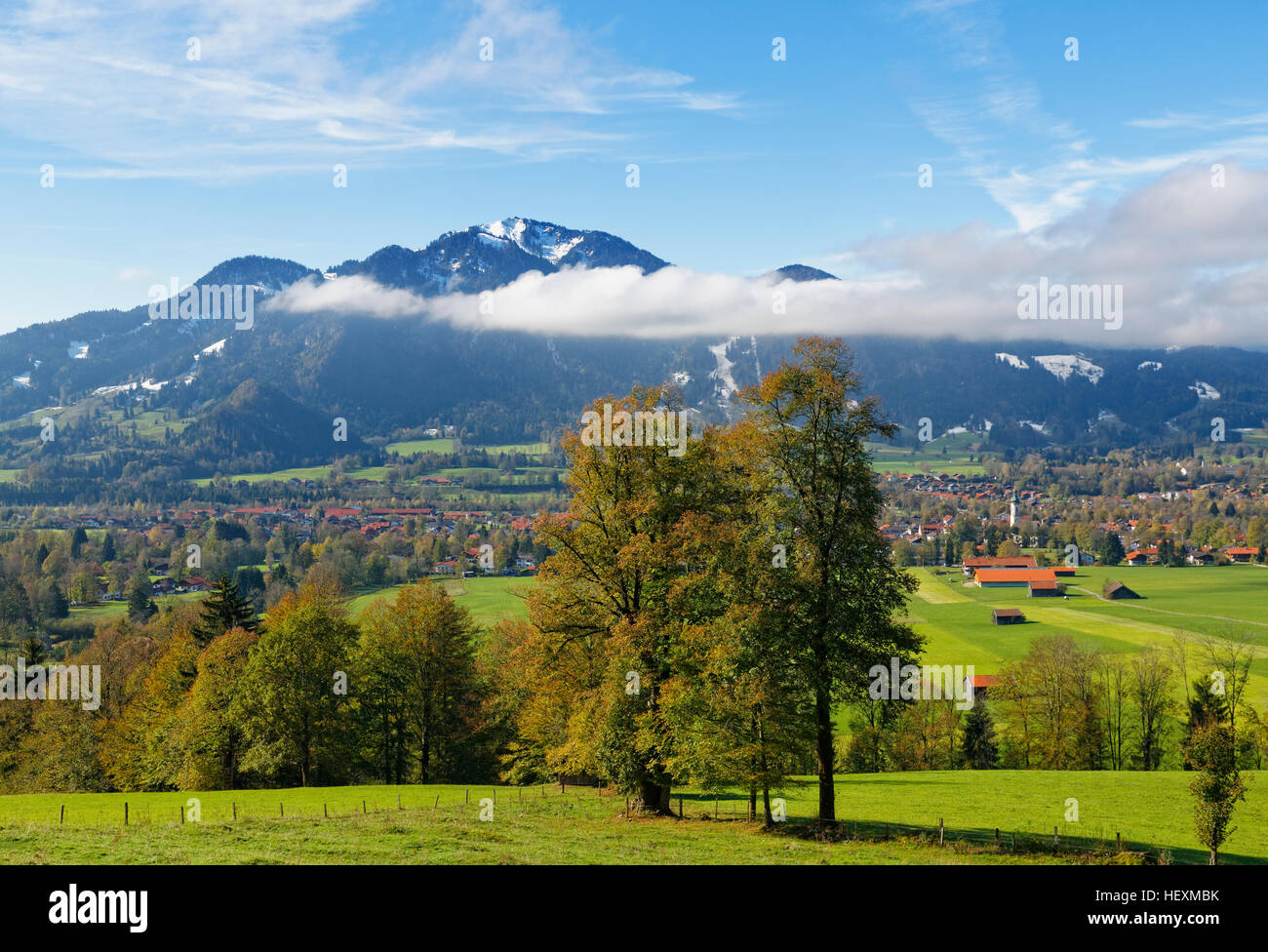 Germany, Isarwinkel, Lenggries, view to Brauneck Stock Photo - Alamy