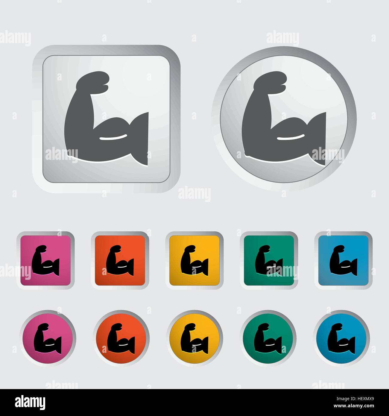 Icon of bodybuilding. Vector illustration Stock Vector Image & Art - Alamy