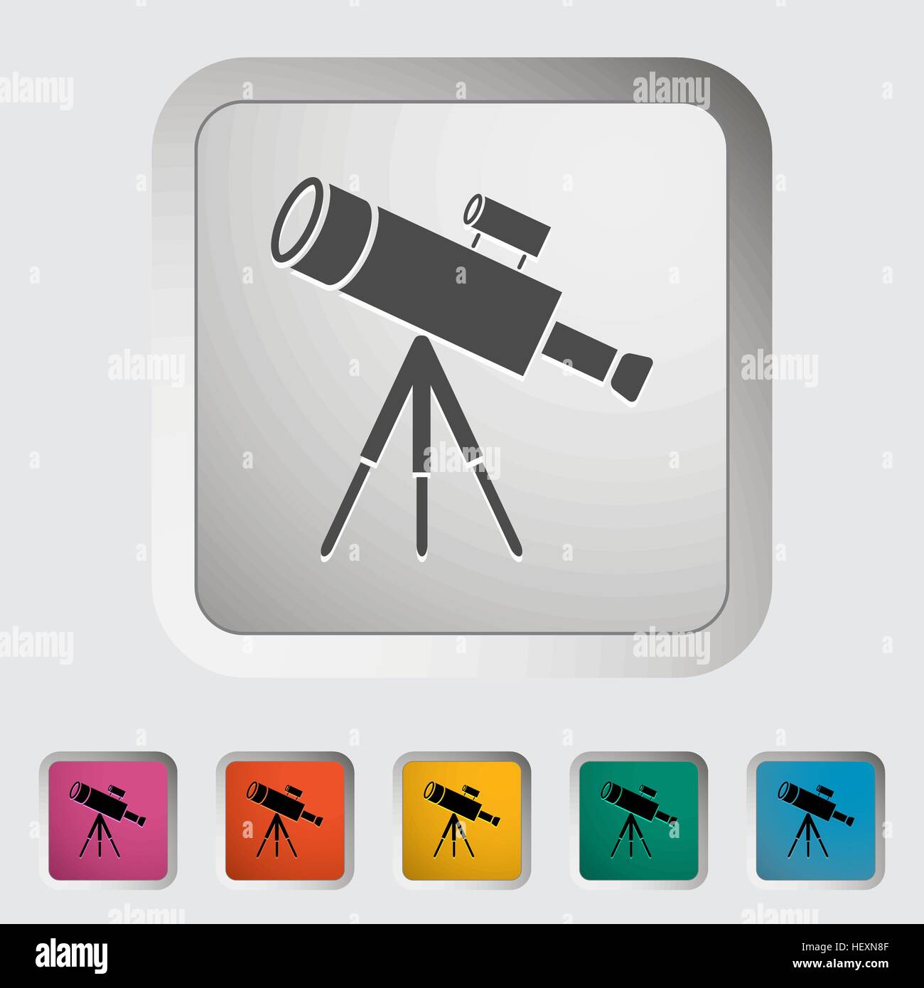 Telescope. Single icon. Vector illustration Stock Vector Image & Art ...