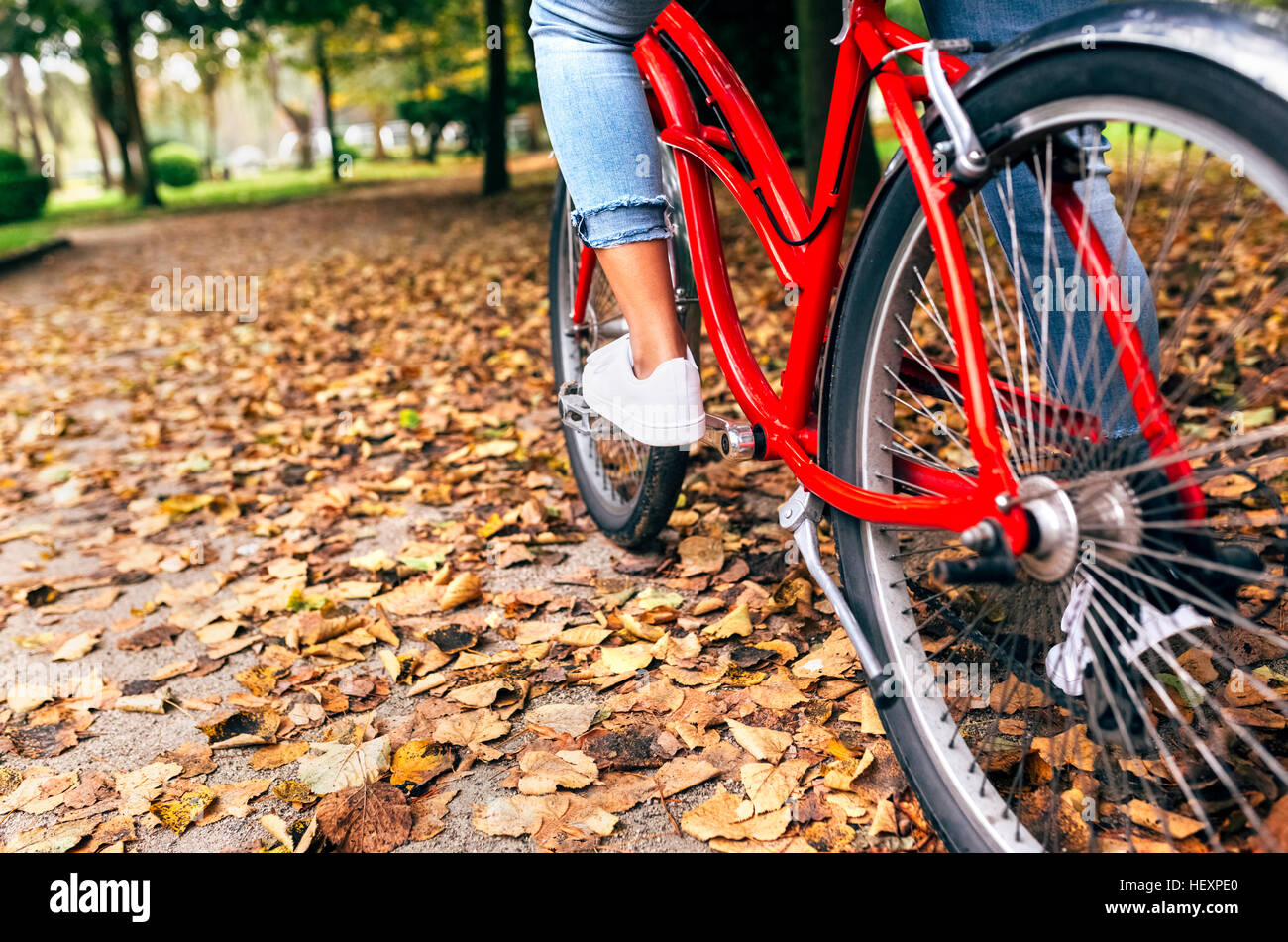 Legs on bike hi-res stock photography and images - Alamy