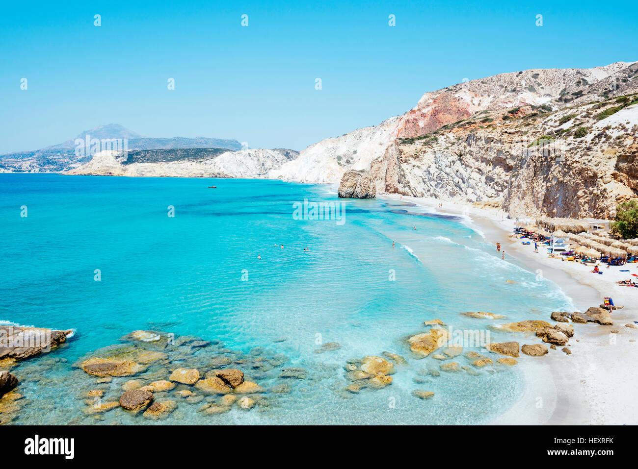Greece, Milos, Firiplaka beach Stock Photo - Alamy