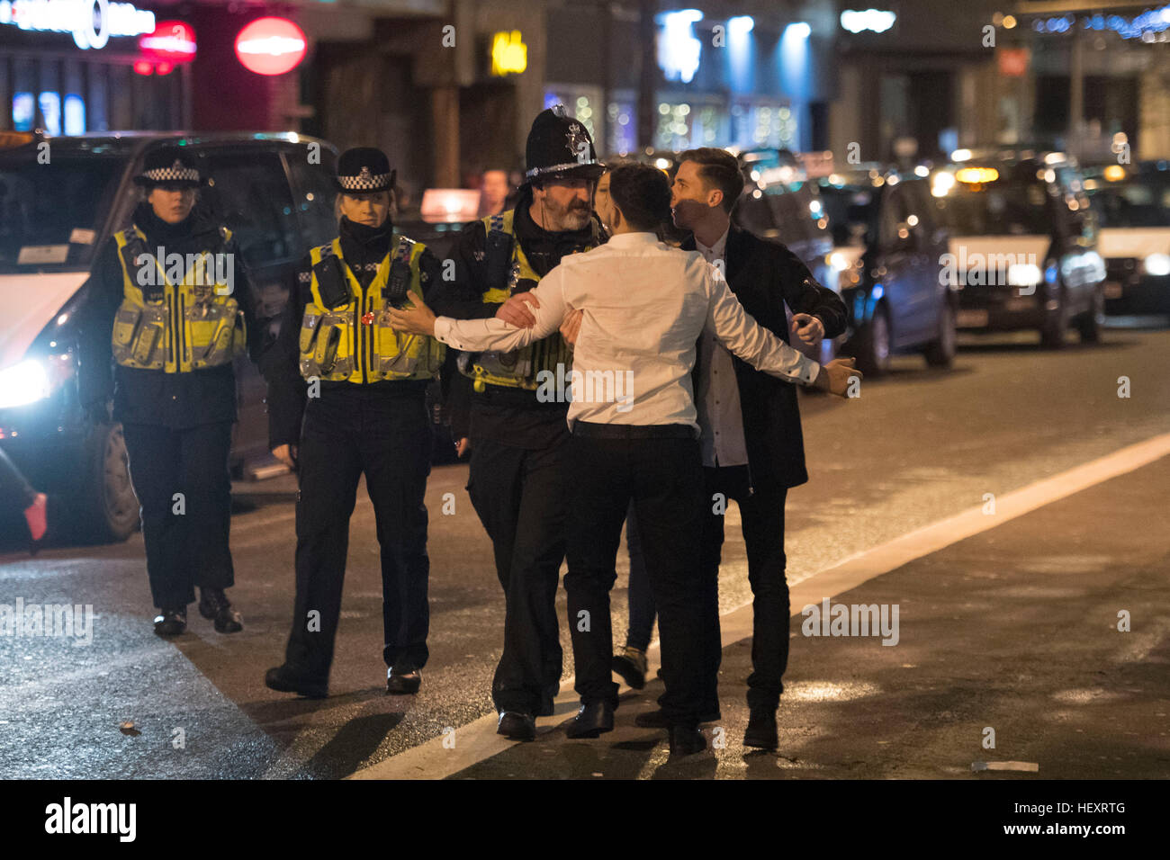 Police officers respond to an incident on Greyfriars Road during Black ...