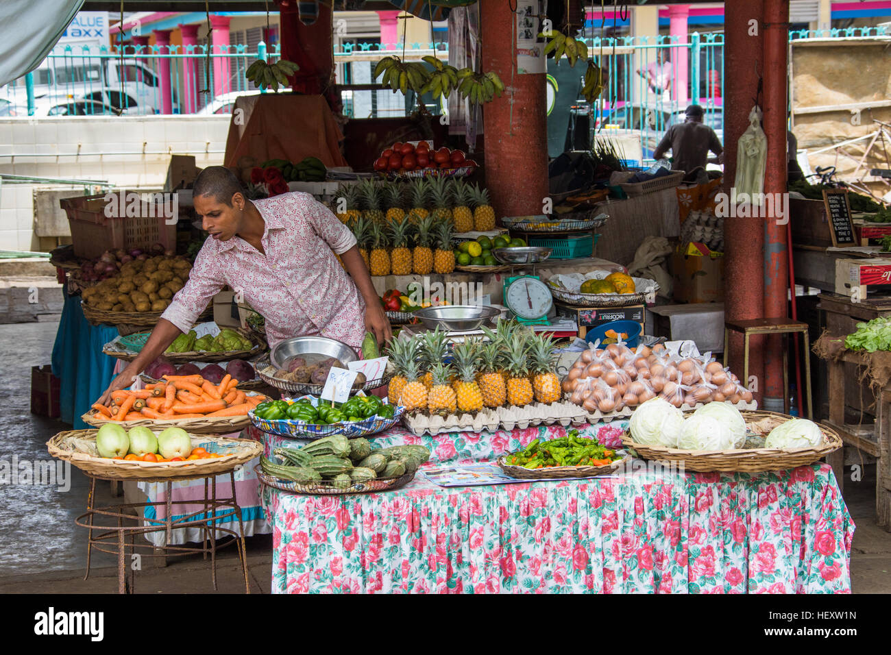 The Monday market, Mahebourg, Mauritius Stock Photo - Alamy