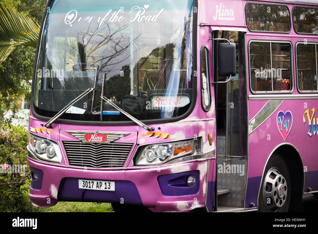 Hino Bus, Mauritius Stock Photo - Alamy