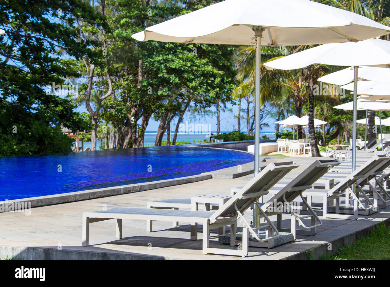 Pool at the Sofitel SO, Mauritius Stock Photo - Alamy