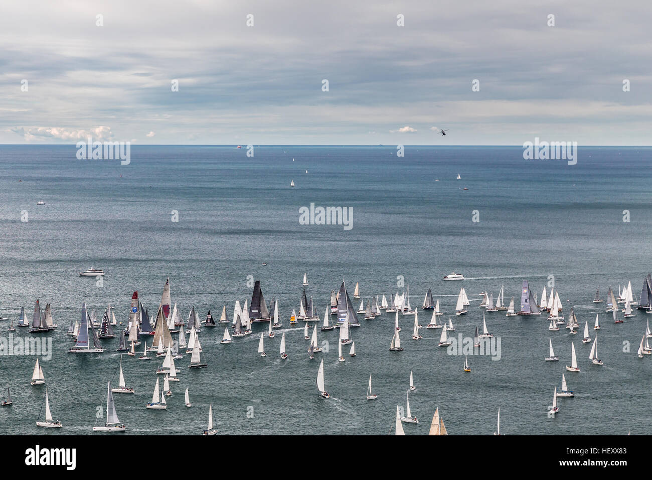 one of the biggest regatta in the world: the Barcolana Stock Photo - Alamy