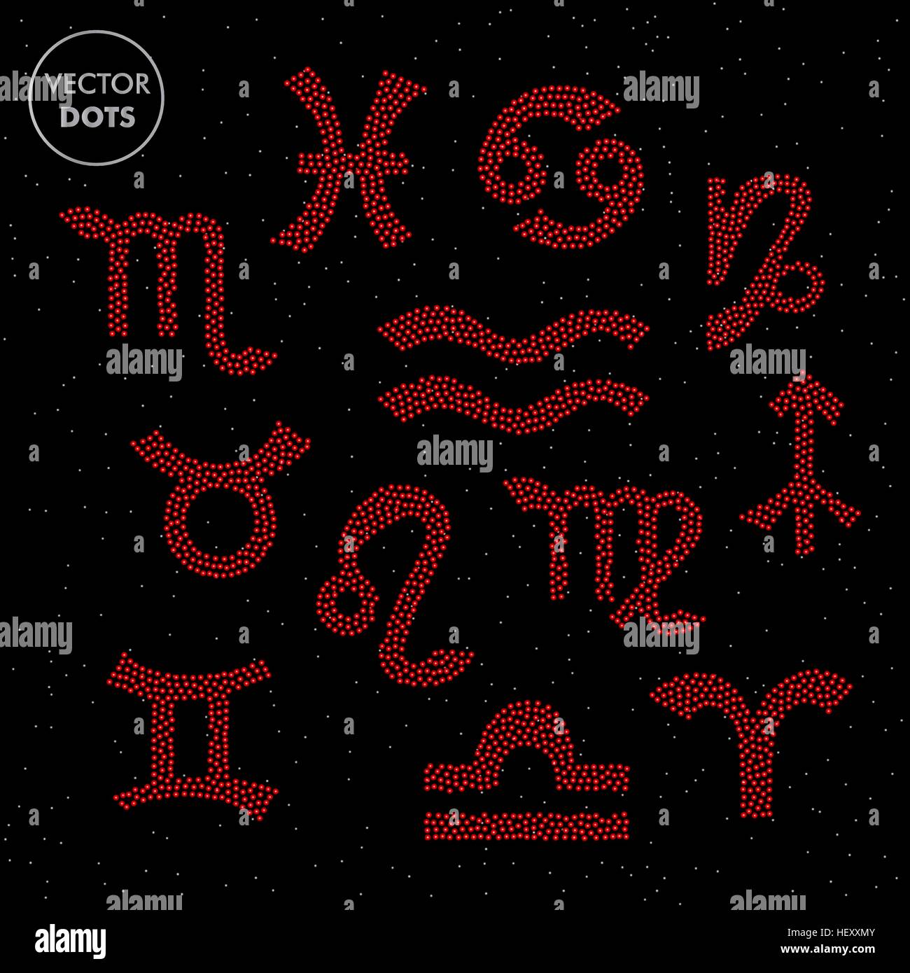 Seamless pattern with zodiac signs hi-res stock photography and images ...