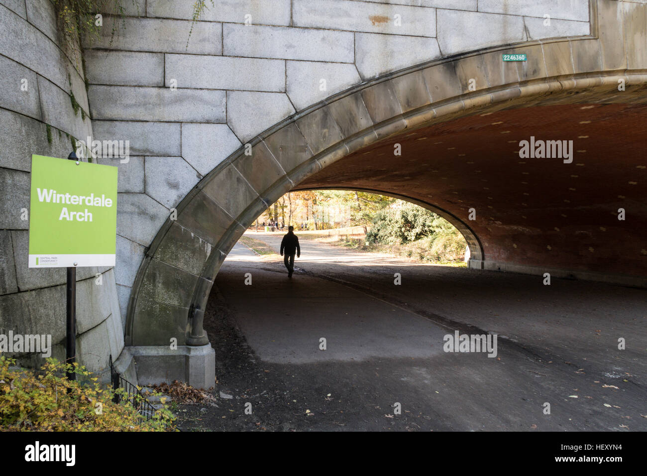 Winterdale Arch in Central Park, NYC, USA Stock Photo - Alamy