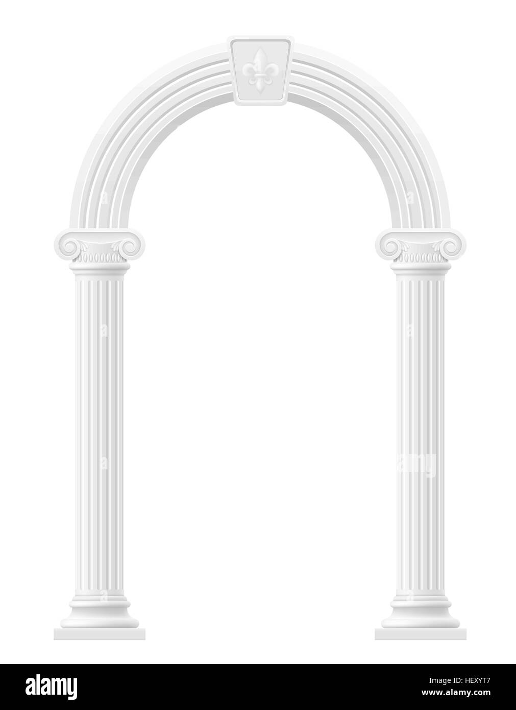 antique arch stock vector illustration isolated on white background ...