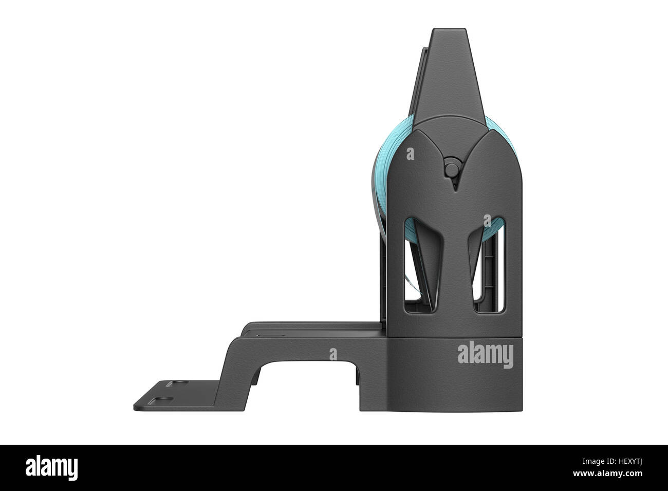 Roll holder black plastic, side view. 3D illustration Stock Photo - Alamy