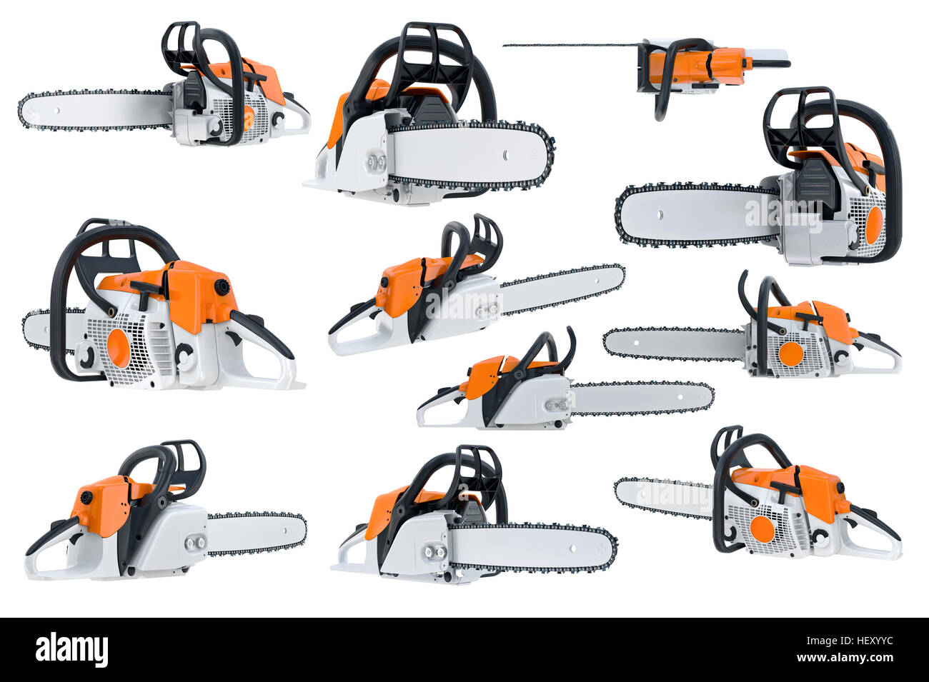 Chainsaw collection hi-res stock photography and images - Alamy