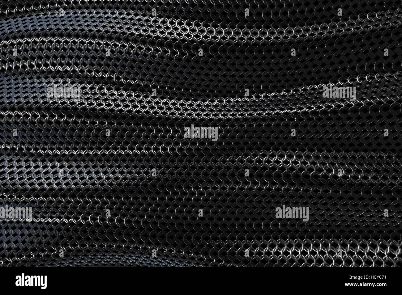 Dark metallic chain armor abstract wave background Stock Photo - Alamy