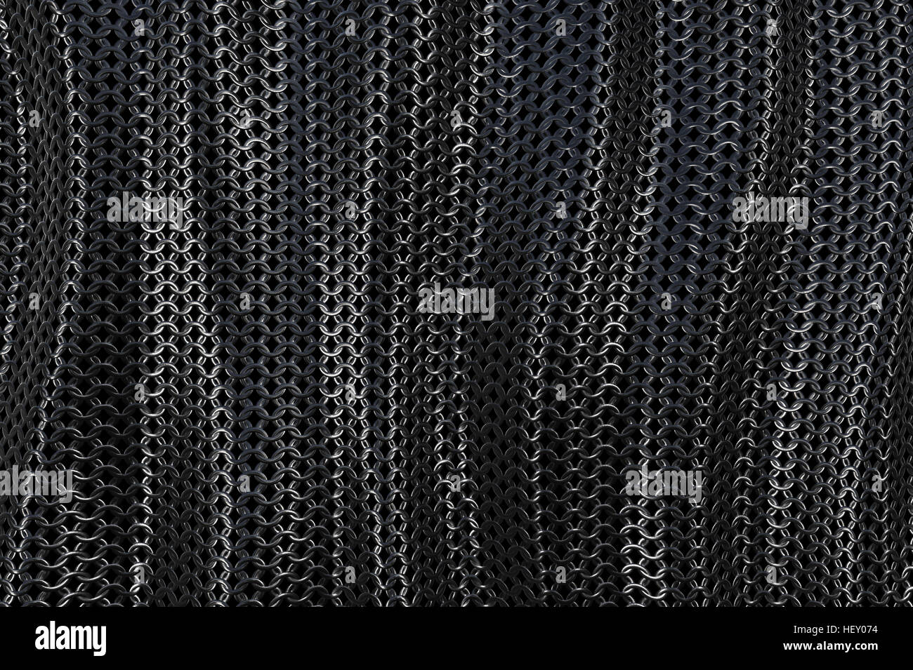 Dark metallic chain armor abstract wave background Stock Photo - Alamy