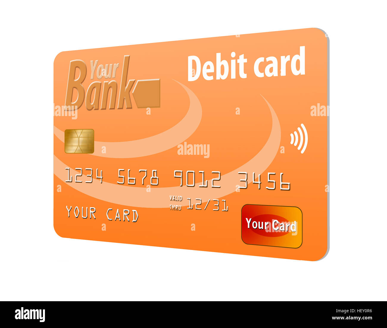 This is a generic, mock debit card isolated on white Stock Photo - Alamy