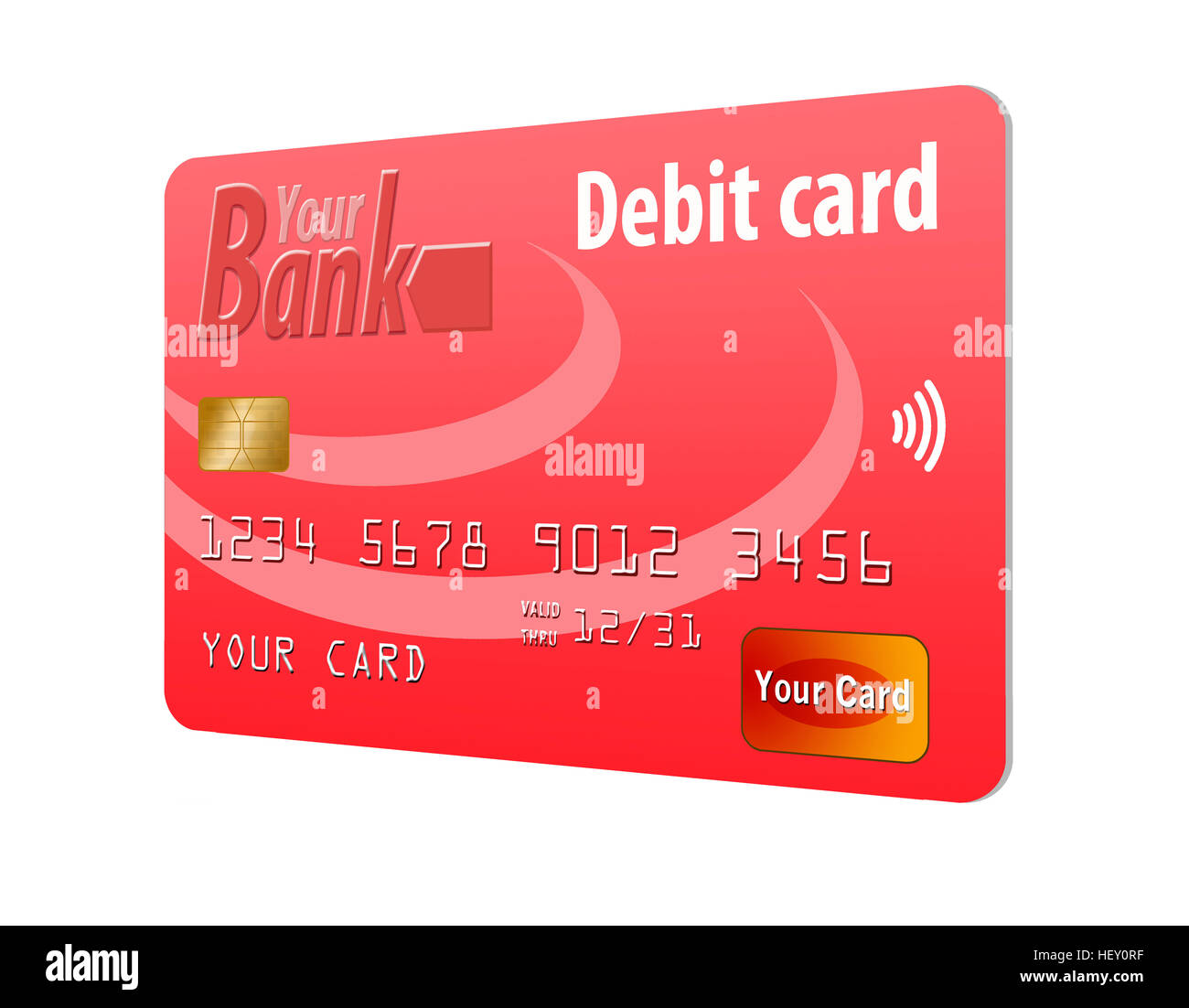 This is a generic, mock debit card isolated on white Stock Photo - Alamy