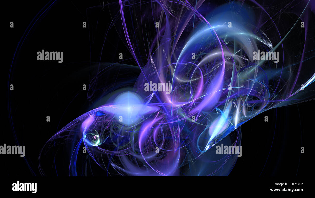 Cosmic blue waves light flare hi-res stock photography and images - Alamy