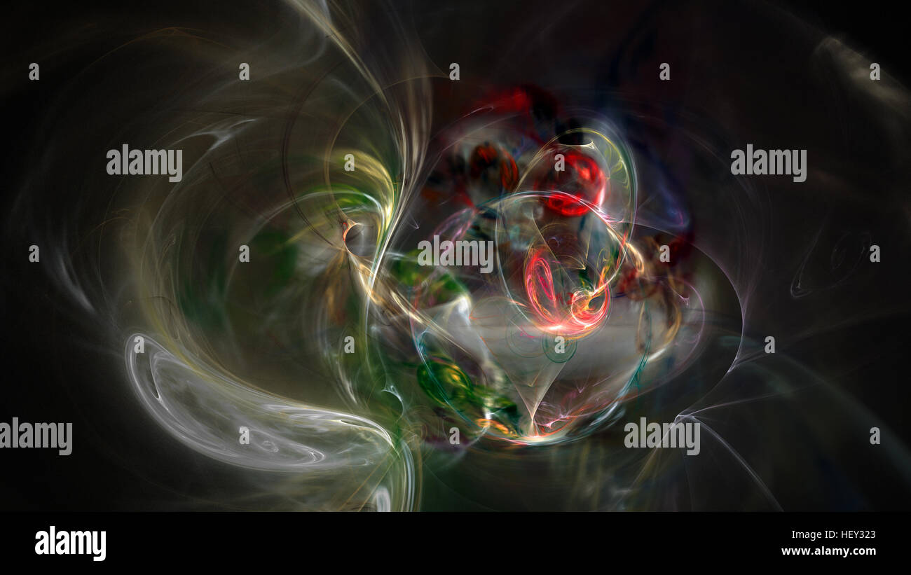 Colorful curves and smoke abstract background Stock Photo - Alamy