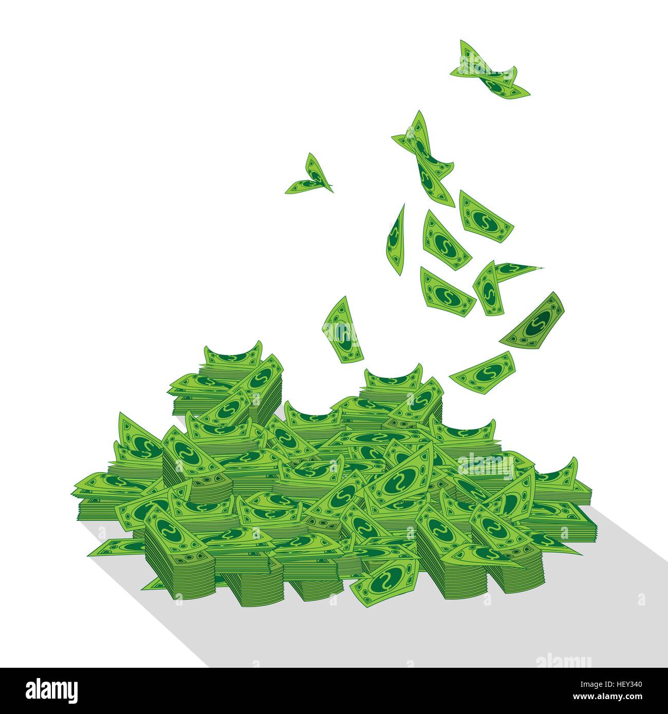 Dolar. a bunch of mountain of money. Simple fashion symbol for web site ...