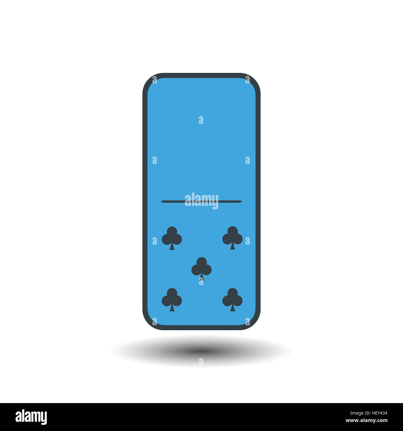 Domino Club. zero and four on isolated background. Modern flat ...