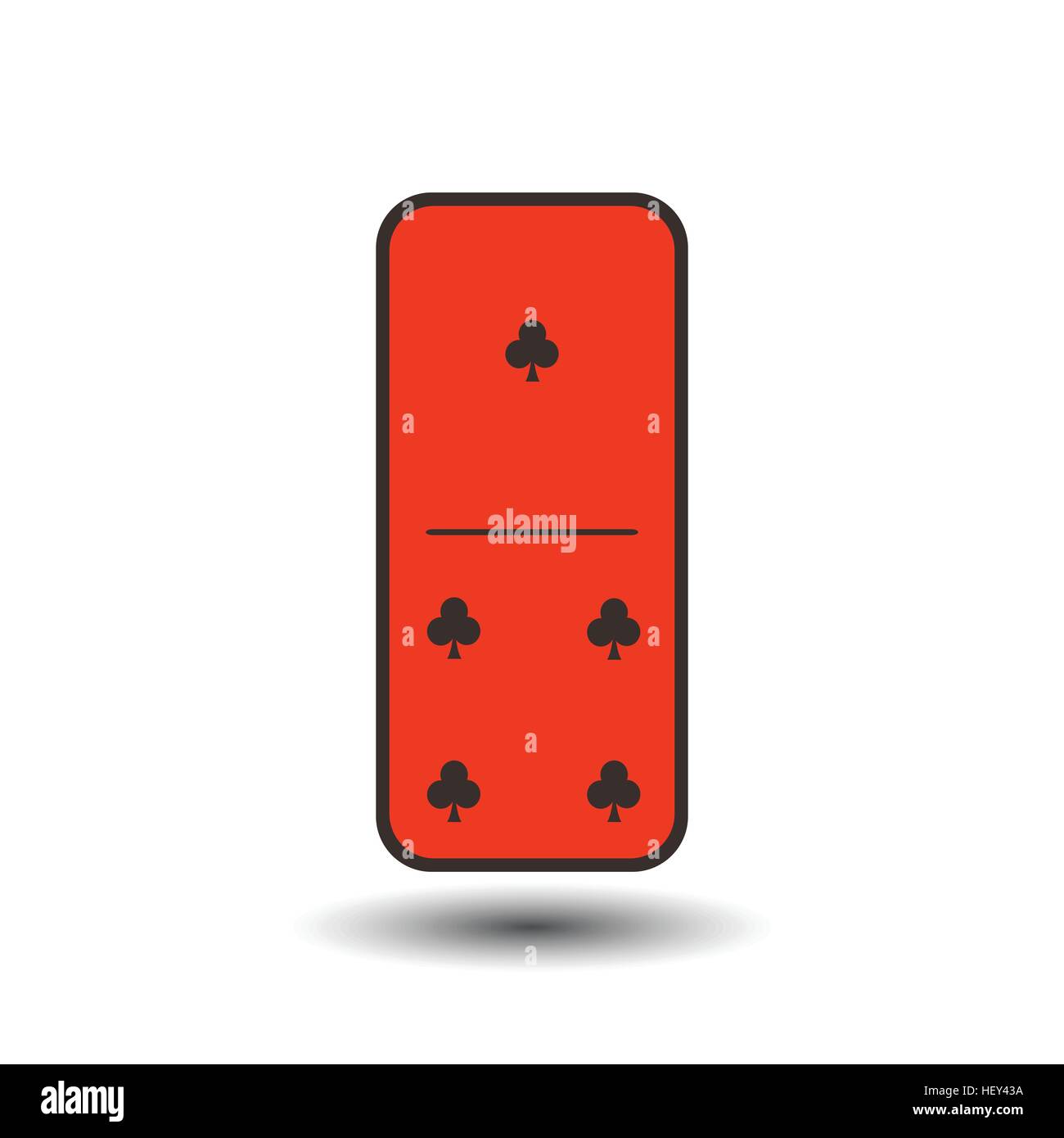 Domino Club. for one and four isolated background. Modern flat icon ...