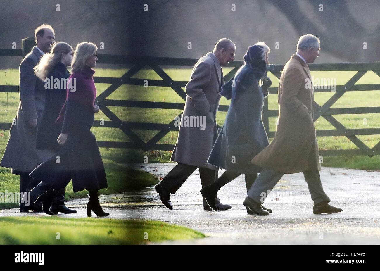 Duchess cornwall prince wales attend st mary magdalene church hi-res ...