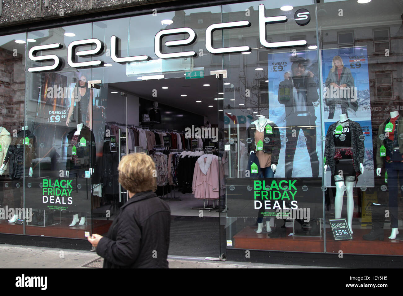 High street stores in London prepare their window displays for Black ...