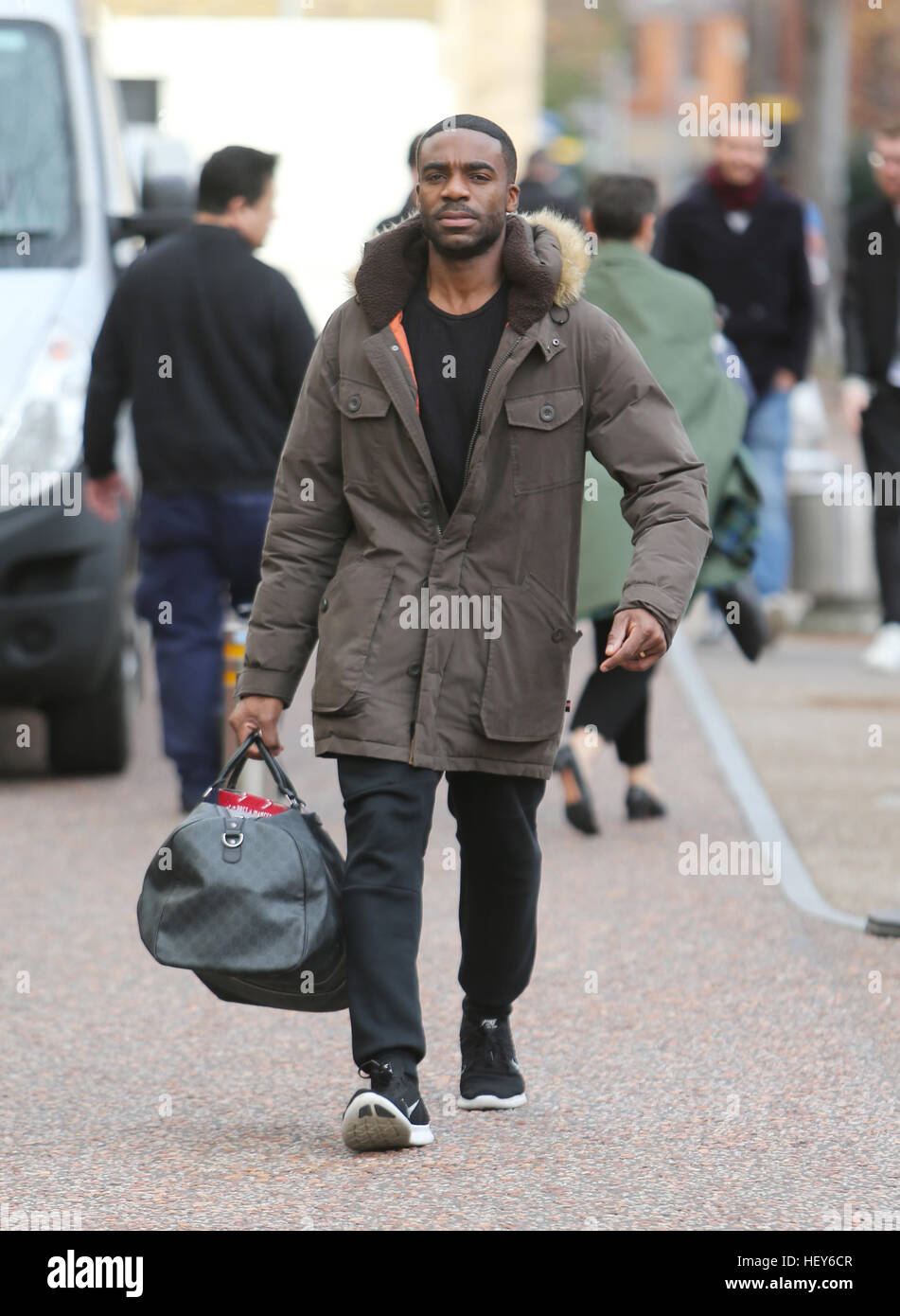 Ore Oduba outside ITV Studios today Featuring: Ore Oduba Where: London ...