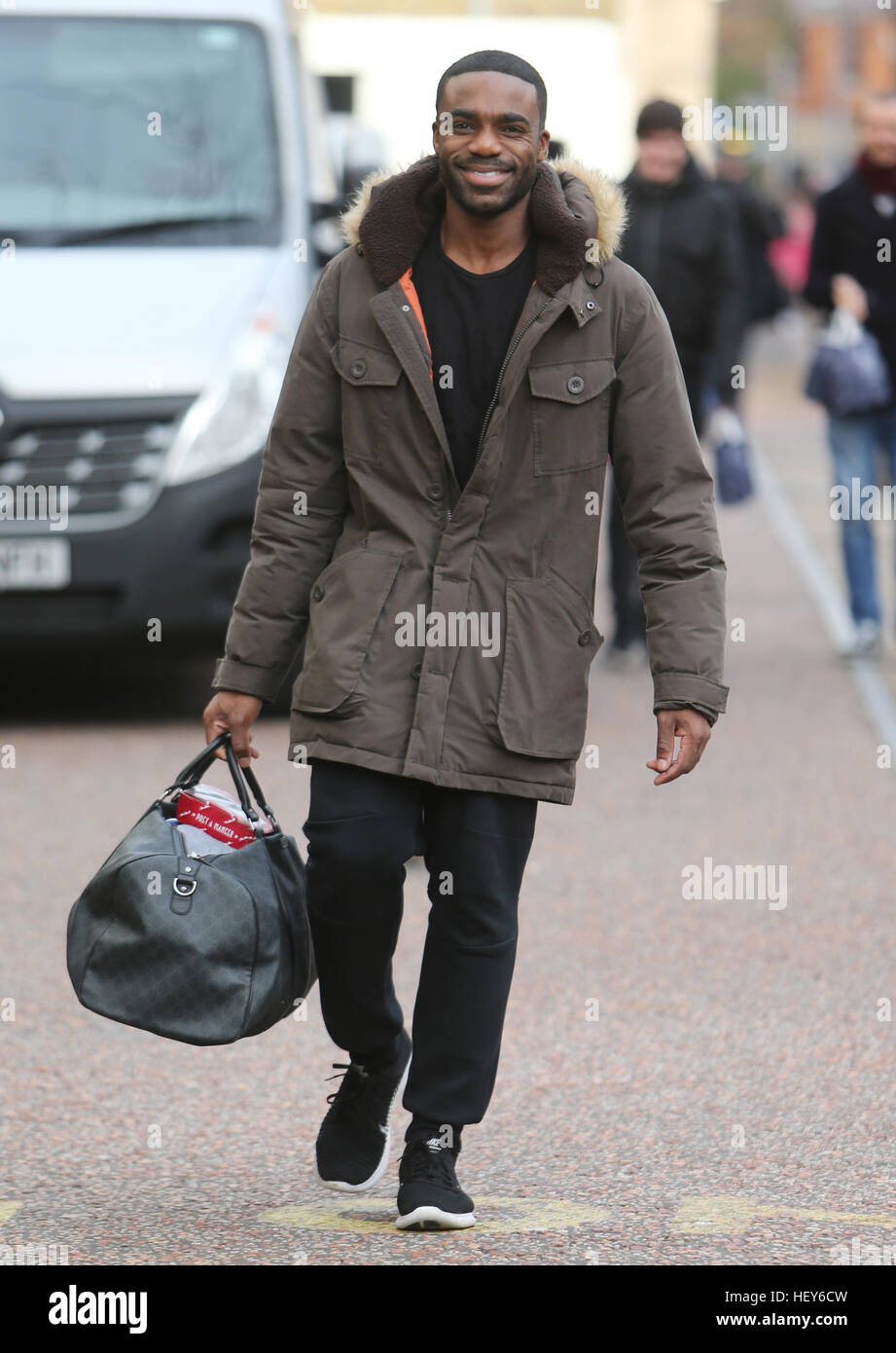 Ore Oduba outside ITV Studios today Featuring: Ore Oduba Where: London ...