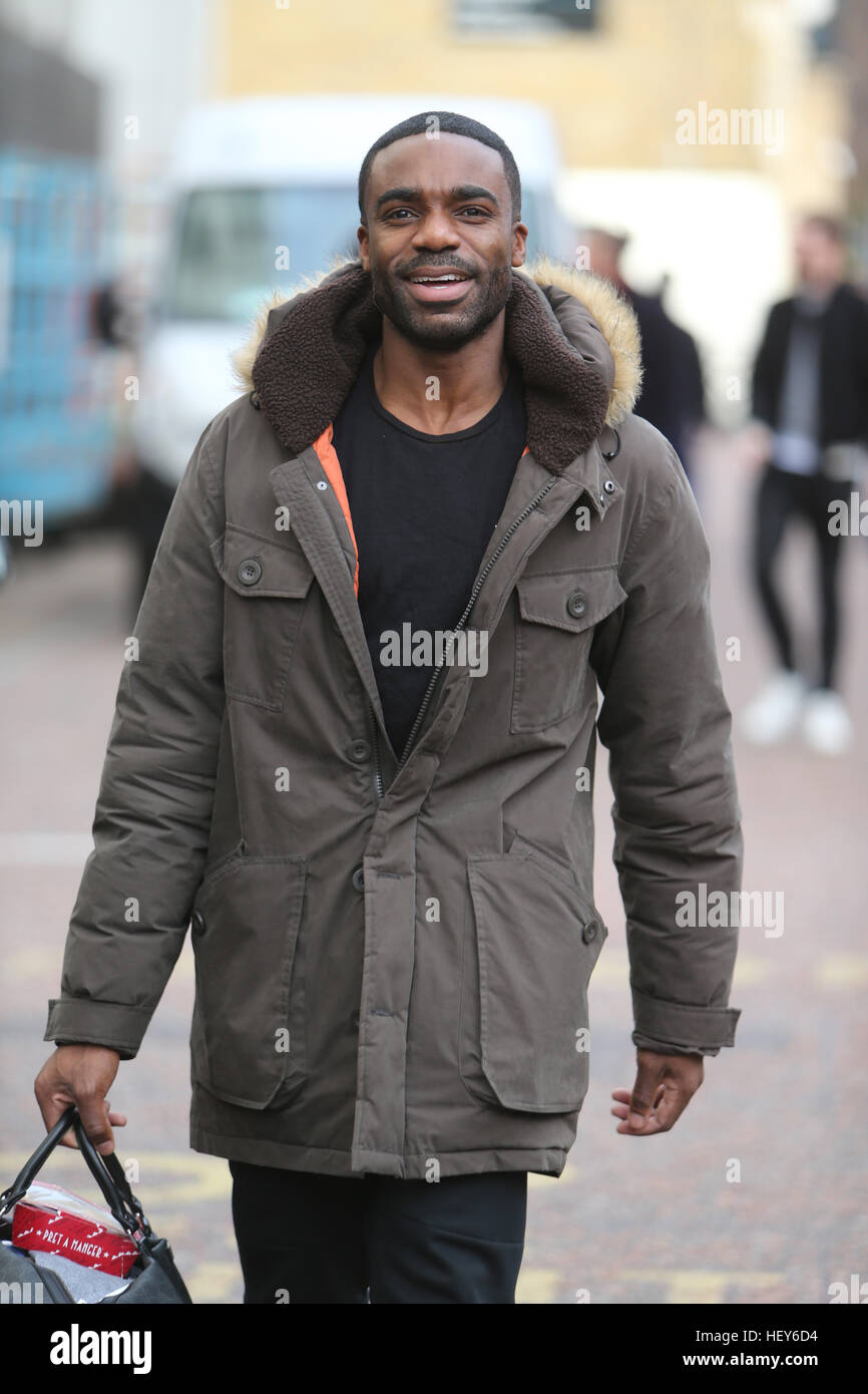 Ore Oduba outside ITV Studios today Featuring: Ore Oduba Where: London ...
