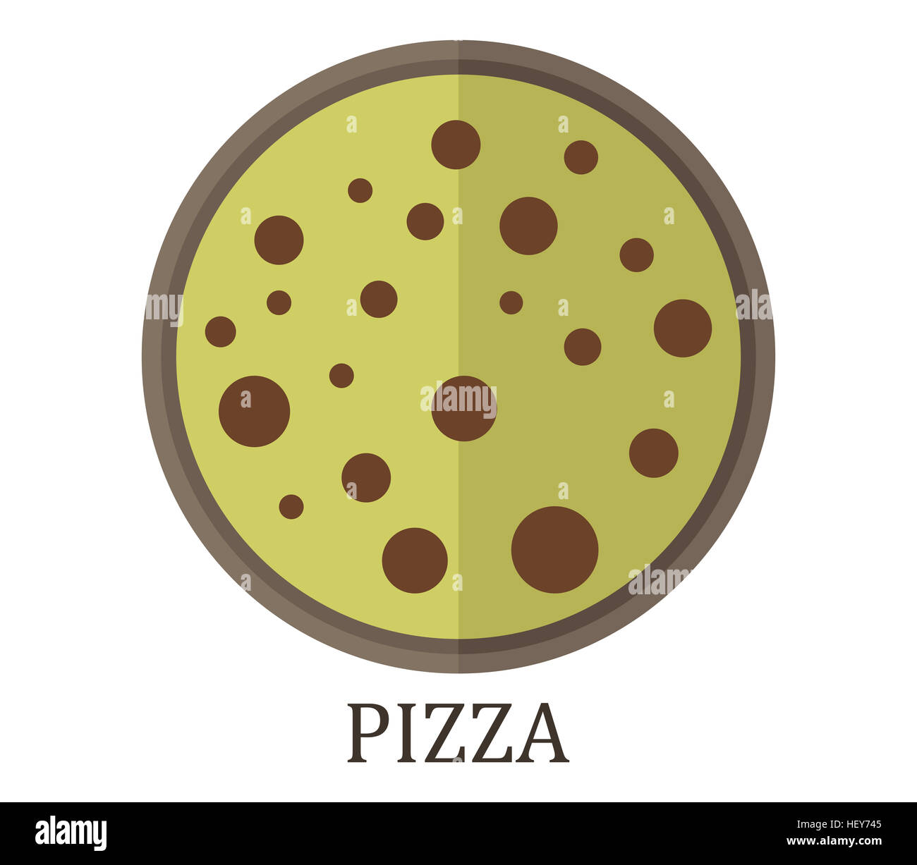 Black pizza icon Cut Out Stock Images & Pictures - Alamy