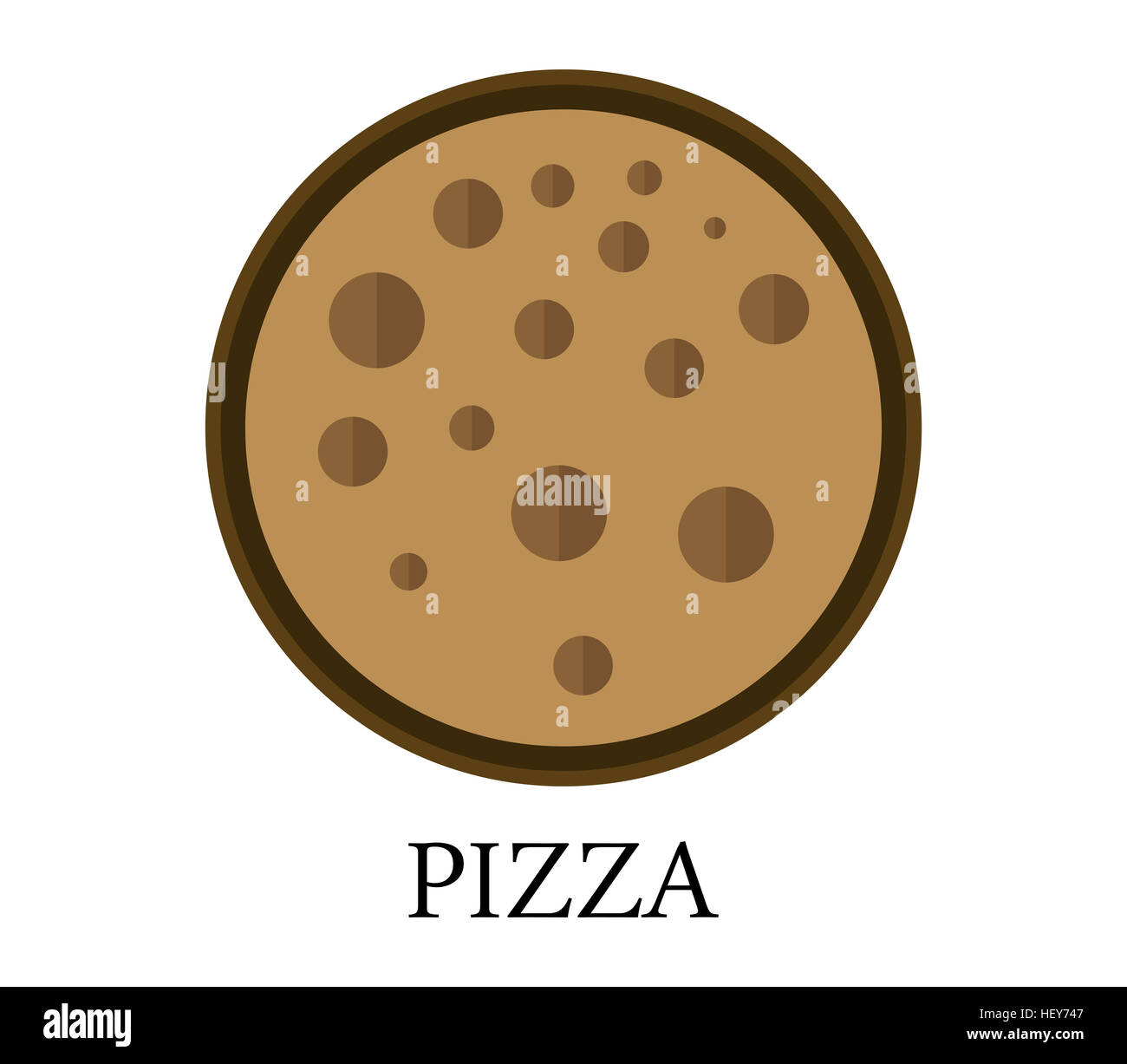 Pizza icon black and white Cut Out Stock Images & Pictures - Alamy