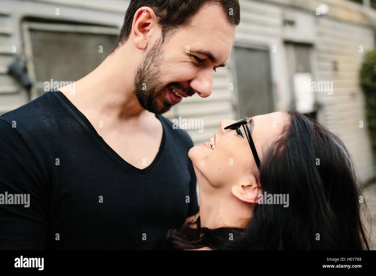 guy and girl in each other's arms Stock Photo - Alamy