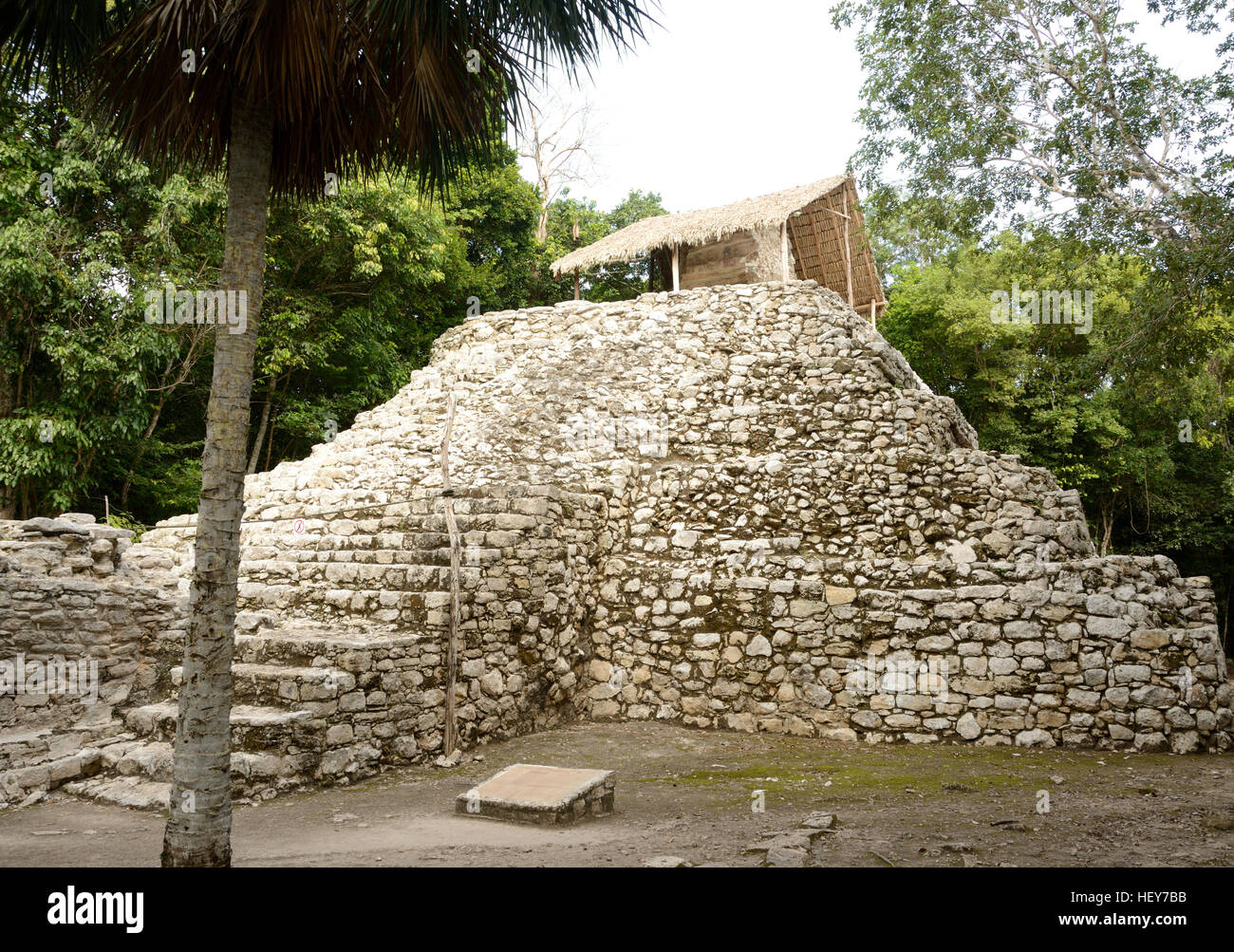 Small Mayan pyramid Stock Photo - Alamy