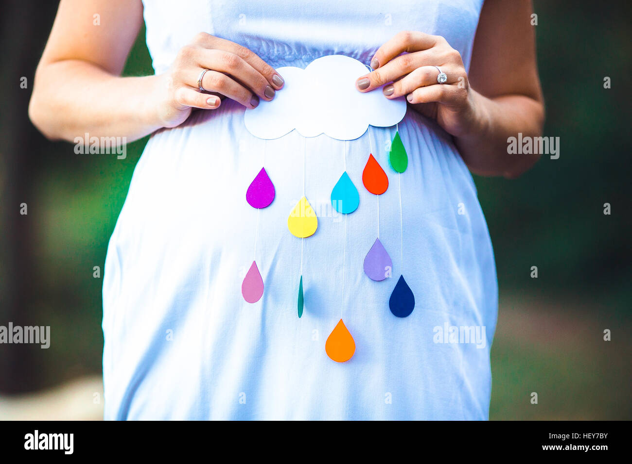 Pregnant woman's belly with a close angle Stock Photo - Alamy