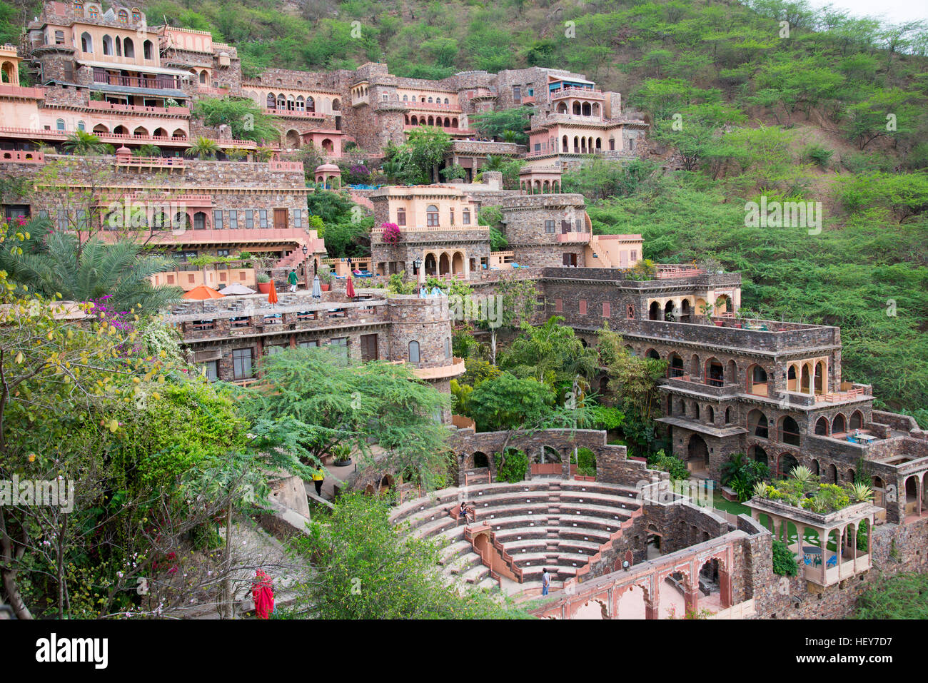 Heritage Hotel Neemrana Fort, Rajasthan, North India, India, Asia Stock ...