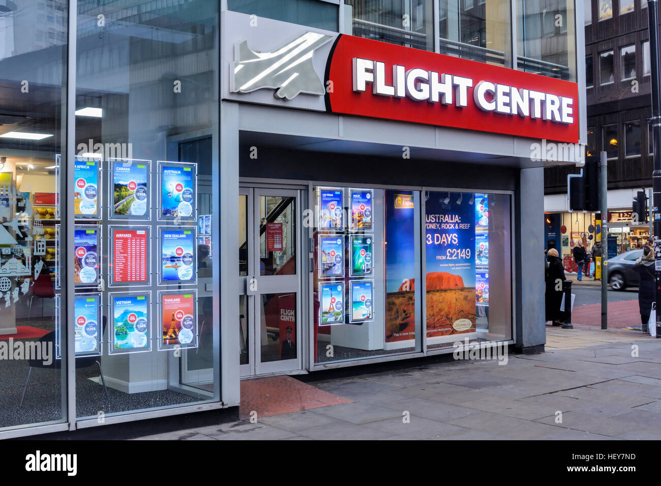 The Flight Centre on the corner of Deansgaye and St. Mary's Gate in ...