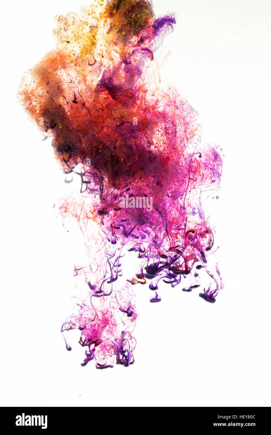 Liquid Colors Under Water Stock Photo - Alamy