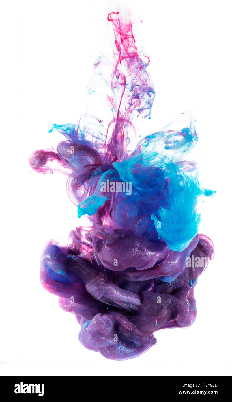 Liquid Colors Under Water Stock Photo - Alamy