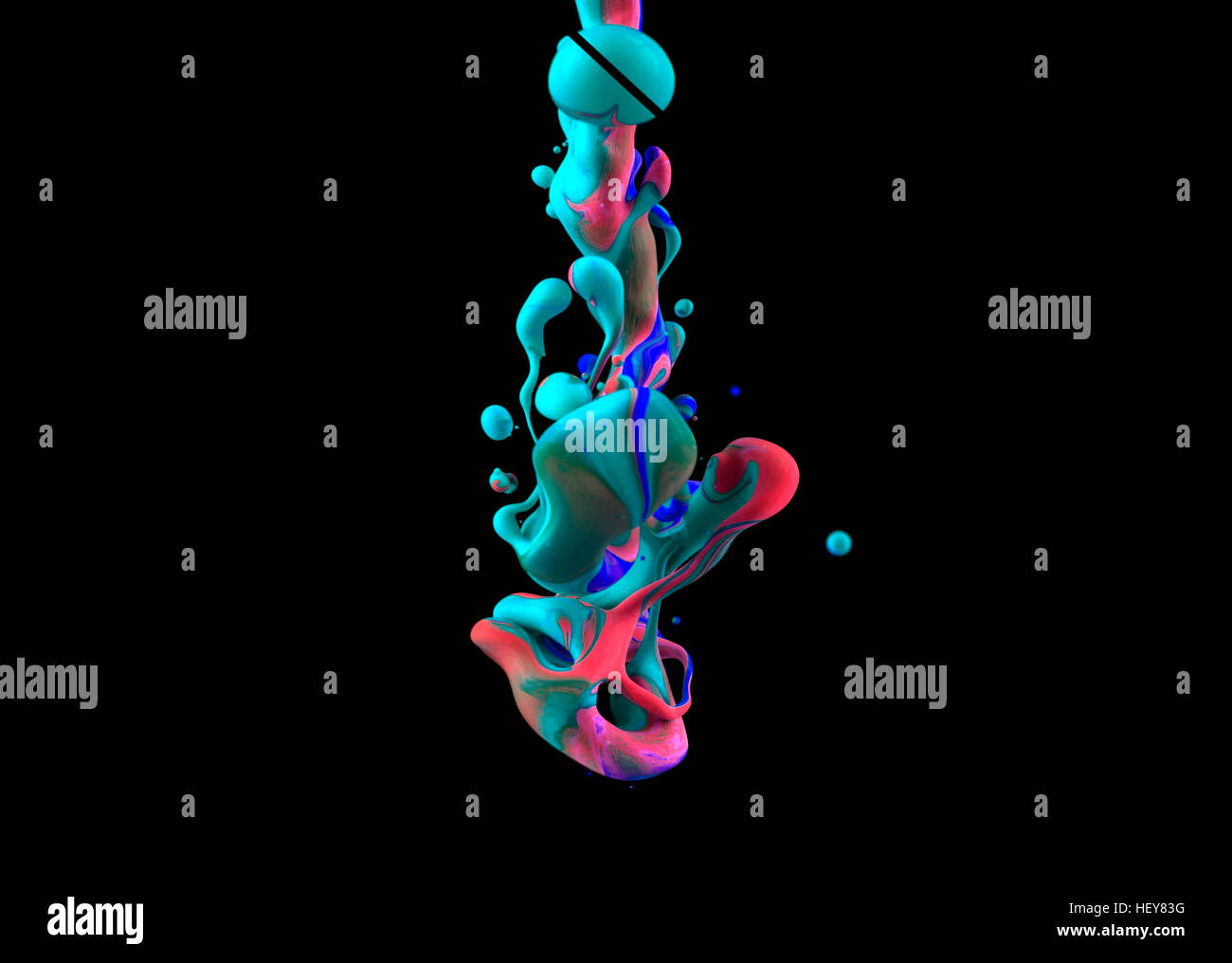 Liquid Colors Under Water Stock Photo - Alamy