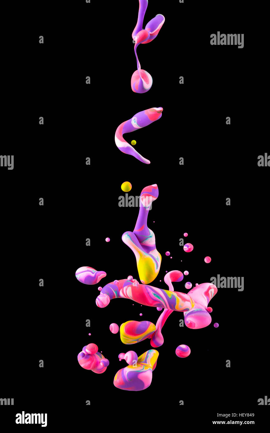 Liquid Colors Under Water Stock Photo - Alamy