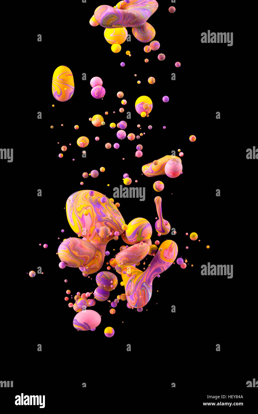 Liquid Colors Under Water Stock Photo - Alamy