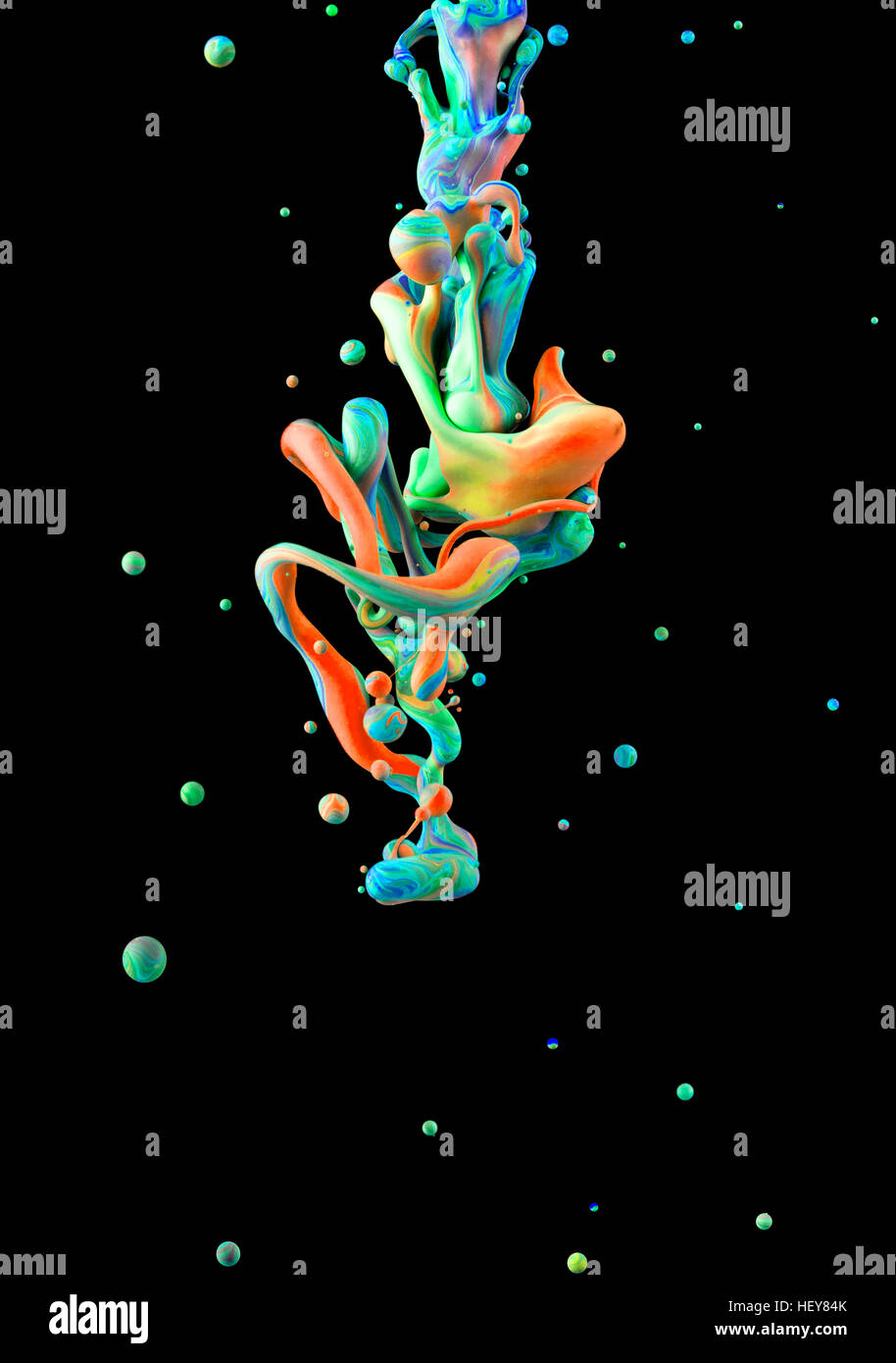 Liquid Colors Under Water Stock Photo - Alamy