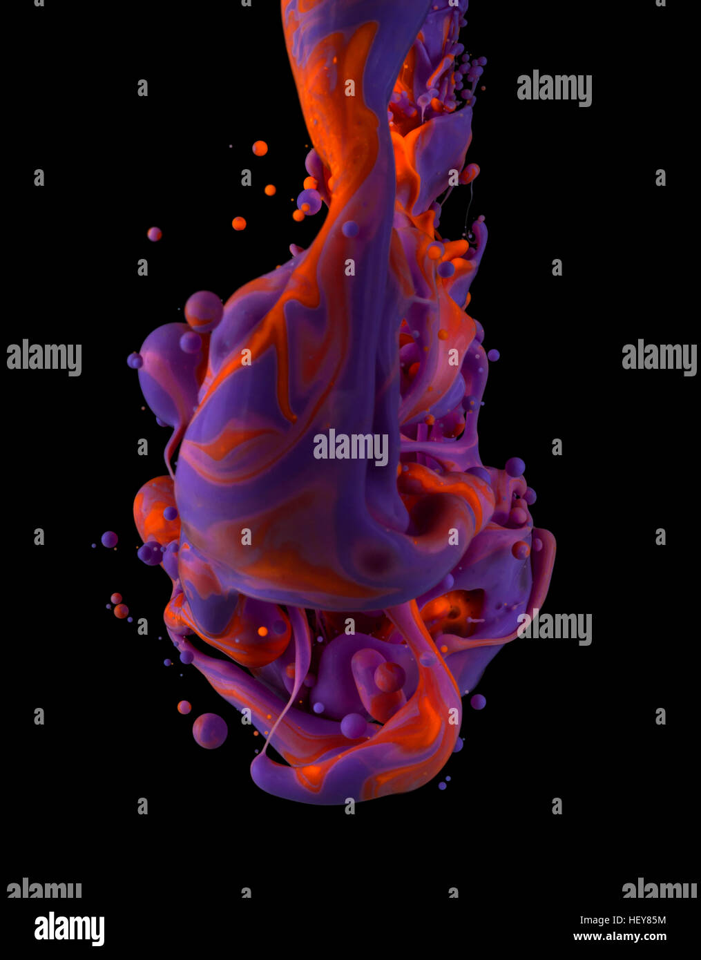 Liquid Colors Under Water Stock Photo - Alamy