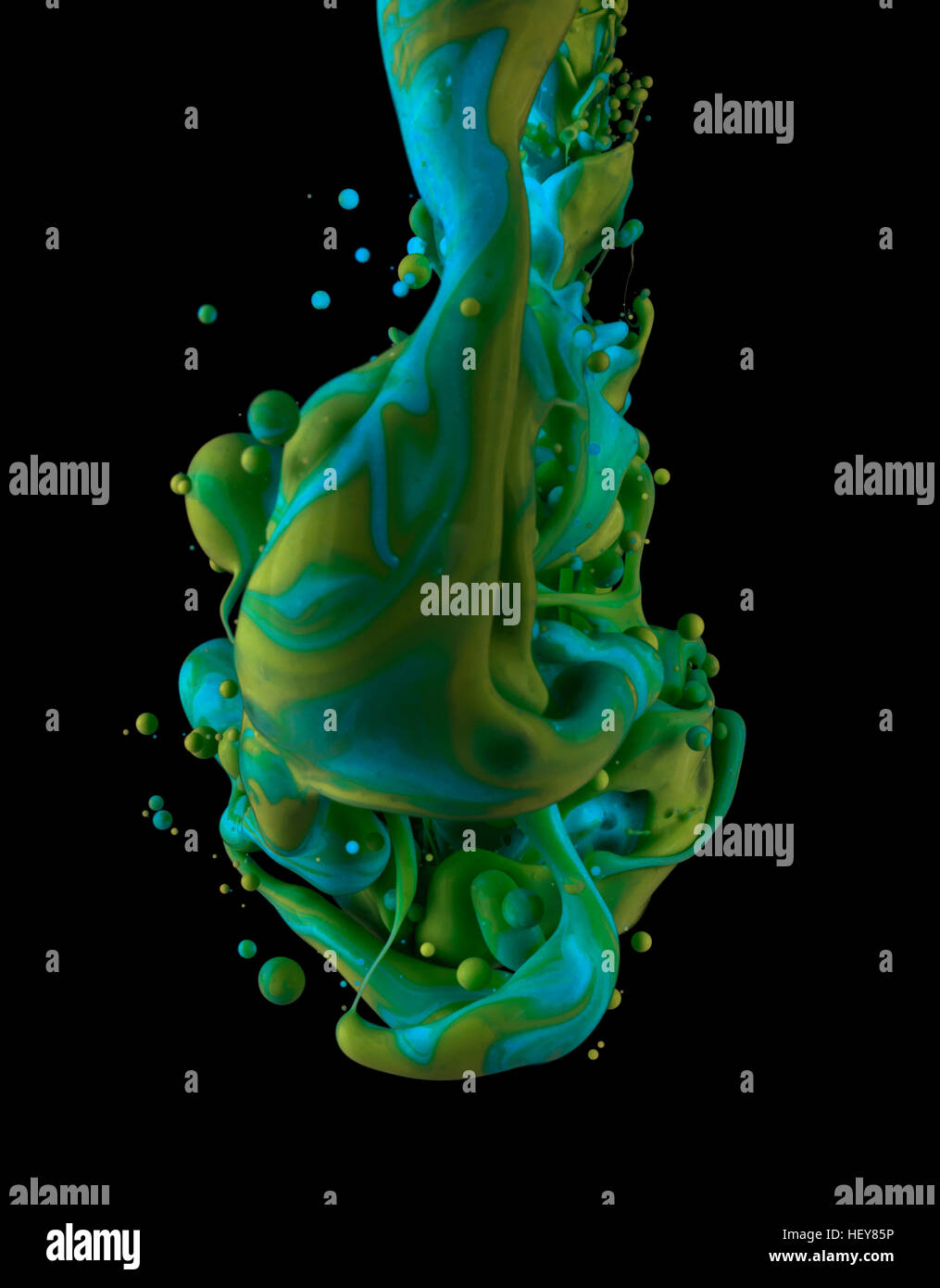 Liquid Colors Under Water Stock Photo - Alamy
