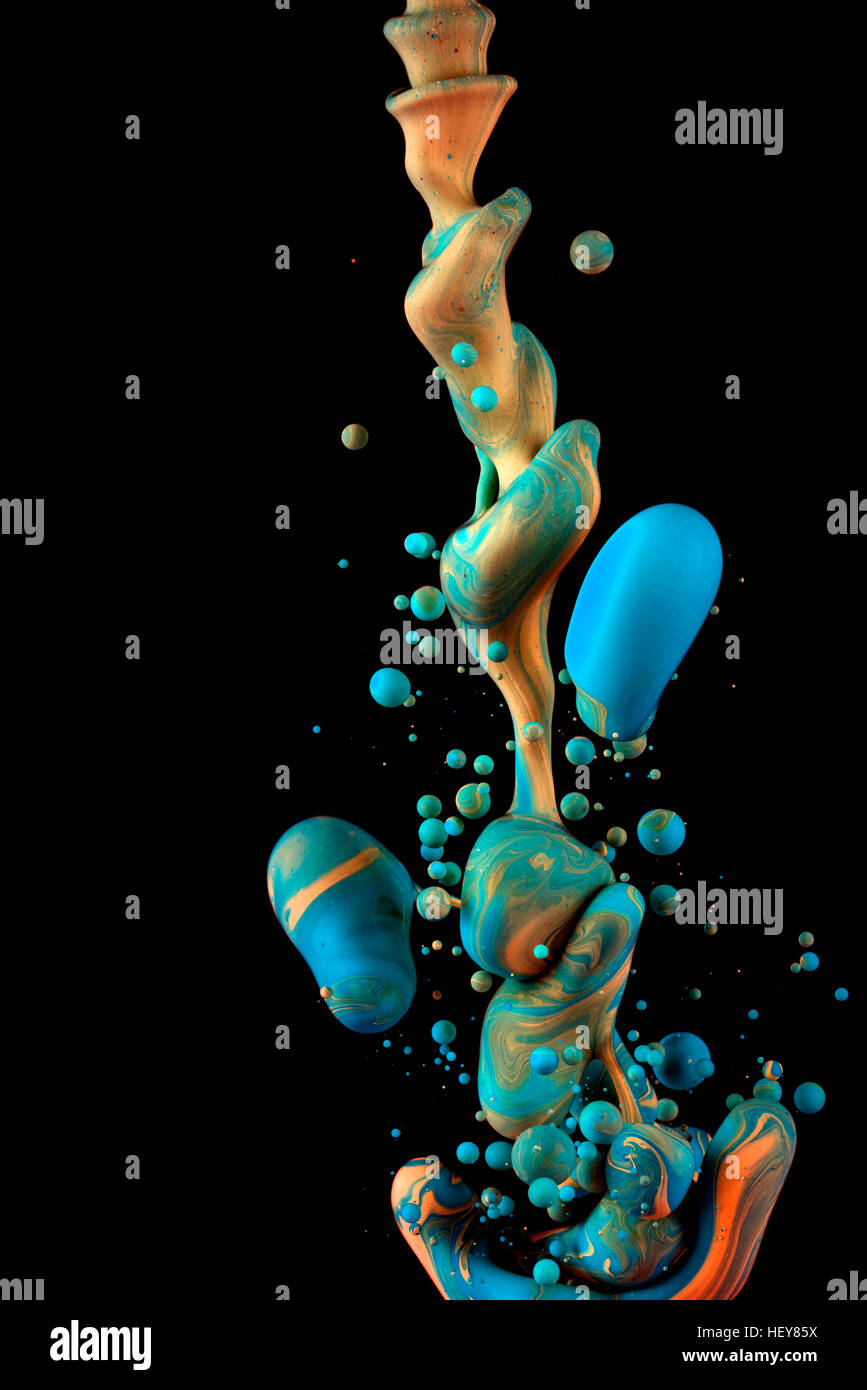 Liquid Colors Under Water Stock Photo - Alamy