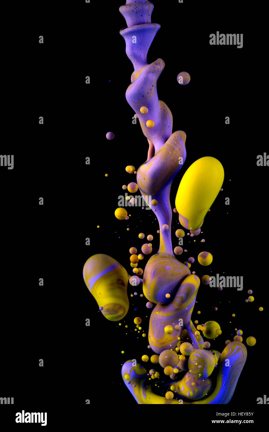 Liquid Colors Under Water Stock Photo - Alamy