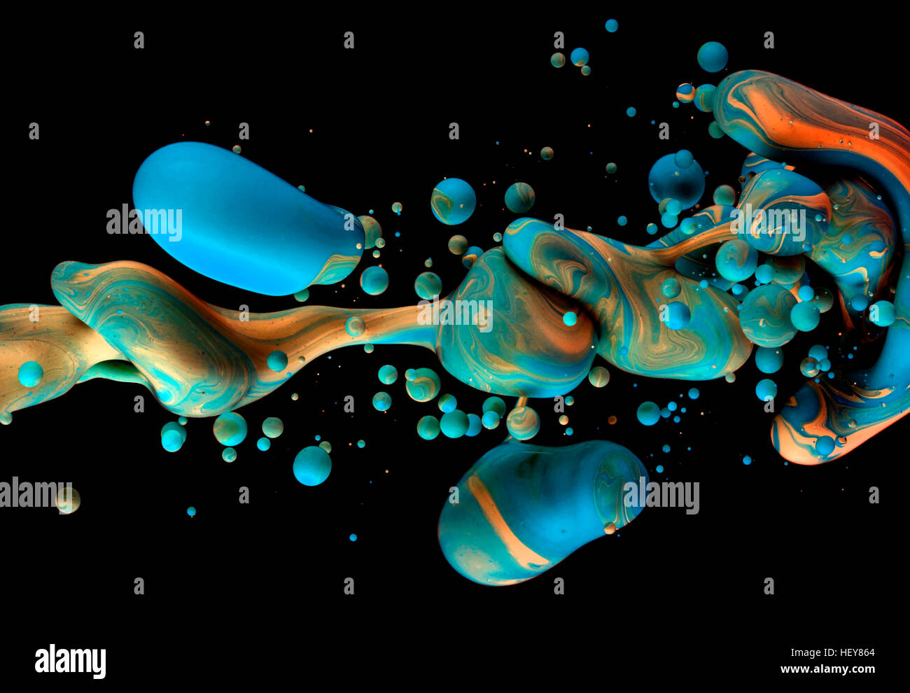 Liquid Colors Under Water Stock Photo - Alamy